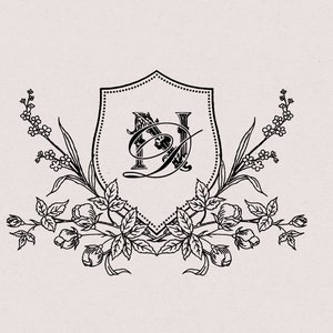 Custom Crest, Wedding Crest, DIY Wedding Logo, Editable Monogram ...