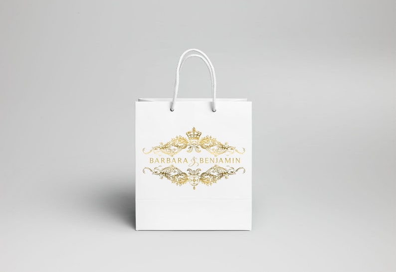 Elegant Indian Wedding Logo Indian Wedding Monogram Royal - Etsy