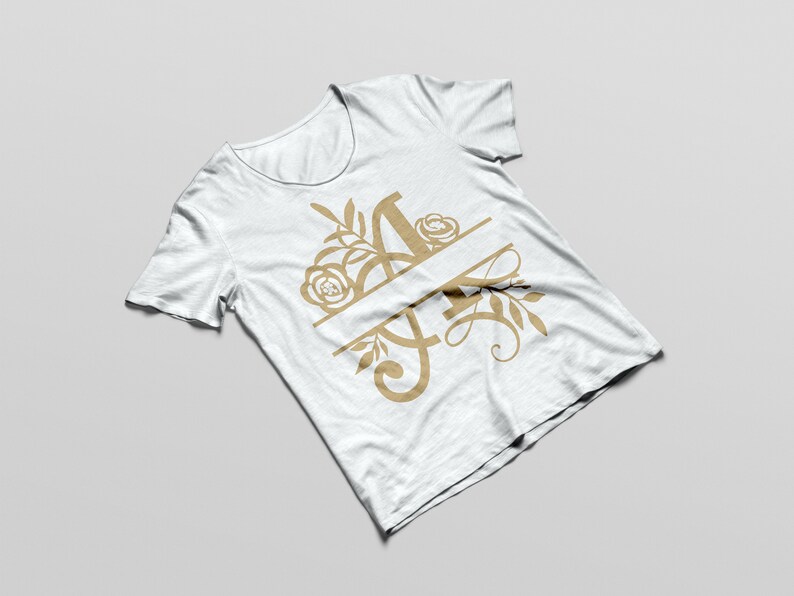 Split Monogram SVG Split Font Letter Svg Split Monogram | Etsy