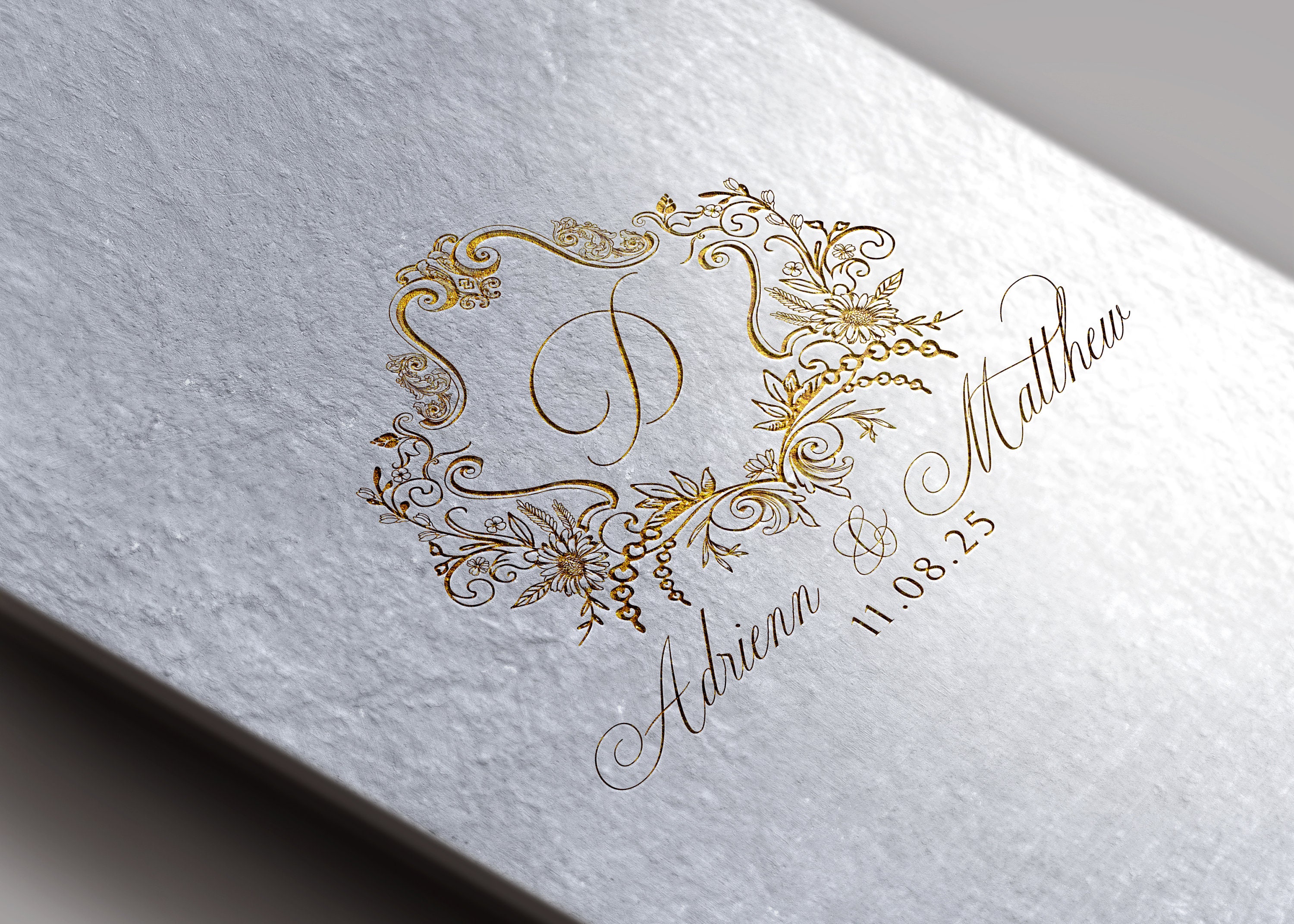 Wedding Logo Vintage Logo Vintage Monogram Wedding Design | Etsy