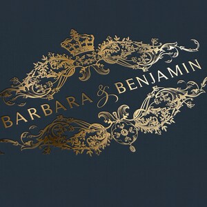 Elegant Indian Wedding Logo, Indian Wedding Monogram, Royal Logo, Royal ...