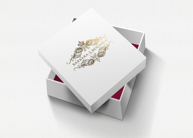 Elegant Indian Wedding Logo Indian Wedding Monogram Royal - Etsy