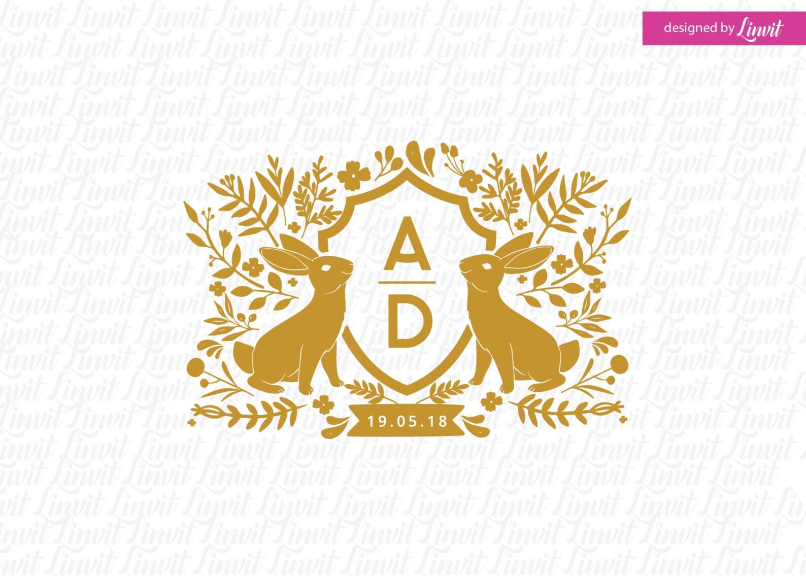 Rustic Wedding Logo Wedding Logo Greenery Logo Wedding - Etsy