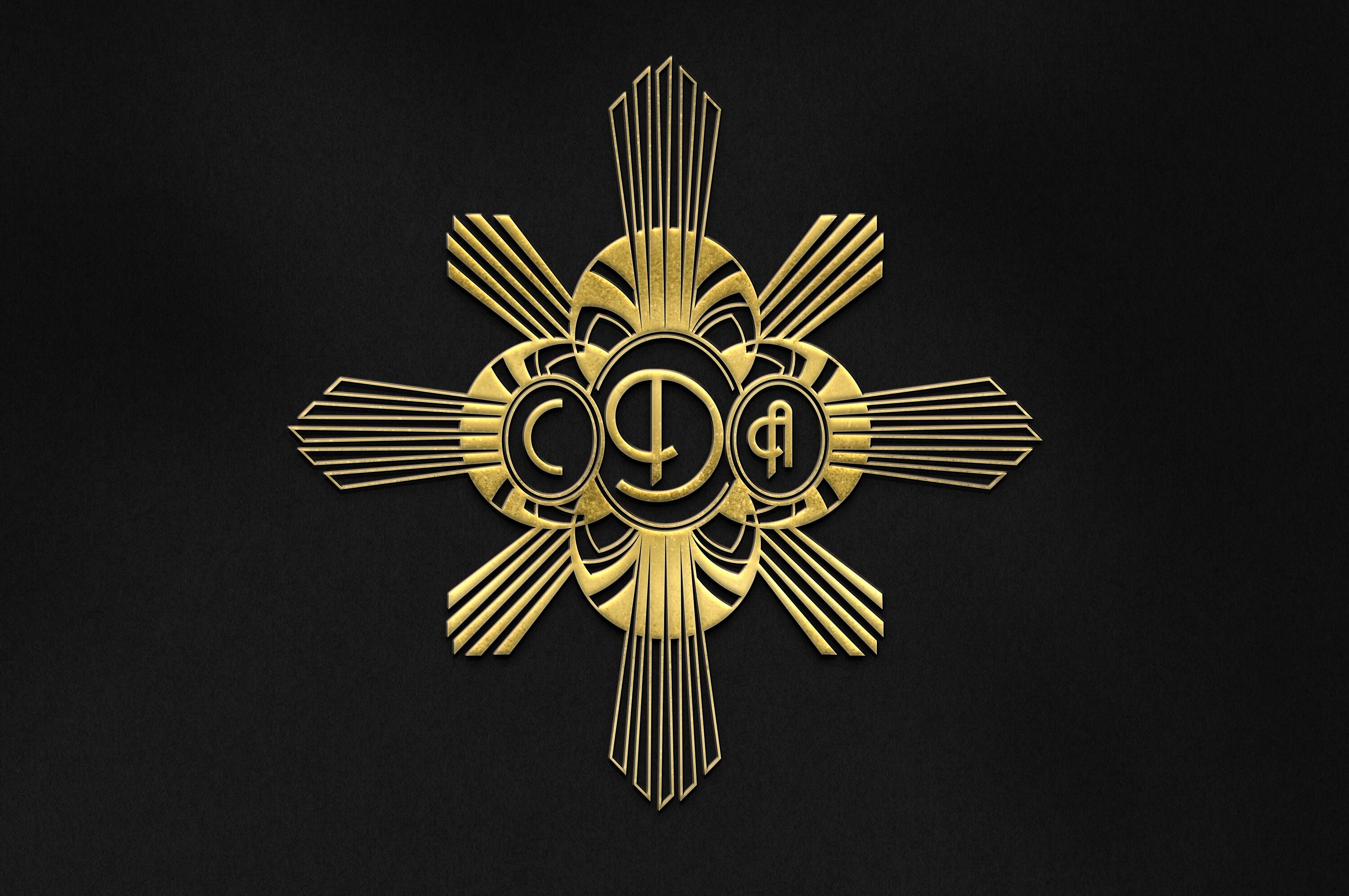 Art Deco Wedding Logo Great Gatsby Wedding Monogram Art Deco - Etsy