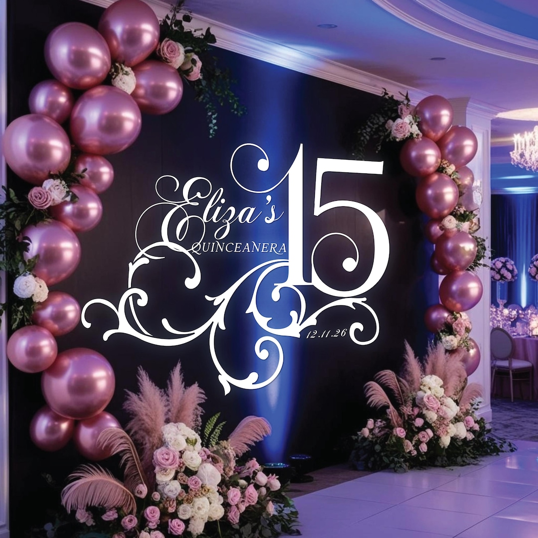 Quinceanera Logo Svg Sweet 16 Logo Svg Quinceañera Monogram Svg Sweet ...