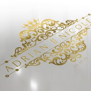 Elegant Wedding Logo Design, Unique Wedding Logo Frames, Logo Gifts - Etsy