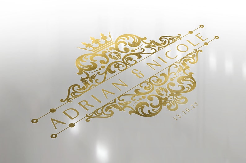 Elegant Wedding Logo Design Unique Wedding Logo Frames Logo - Etsy