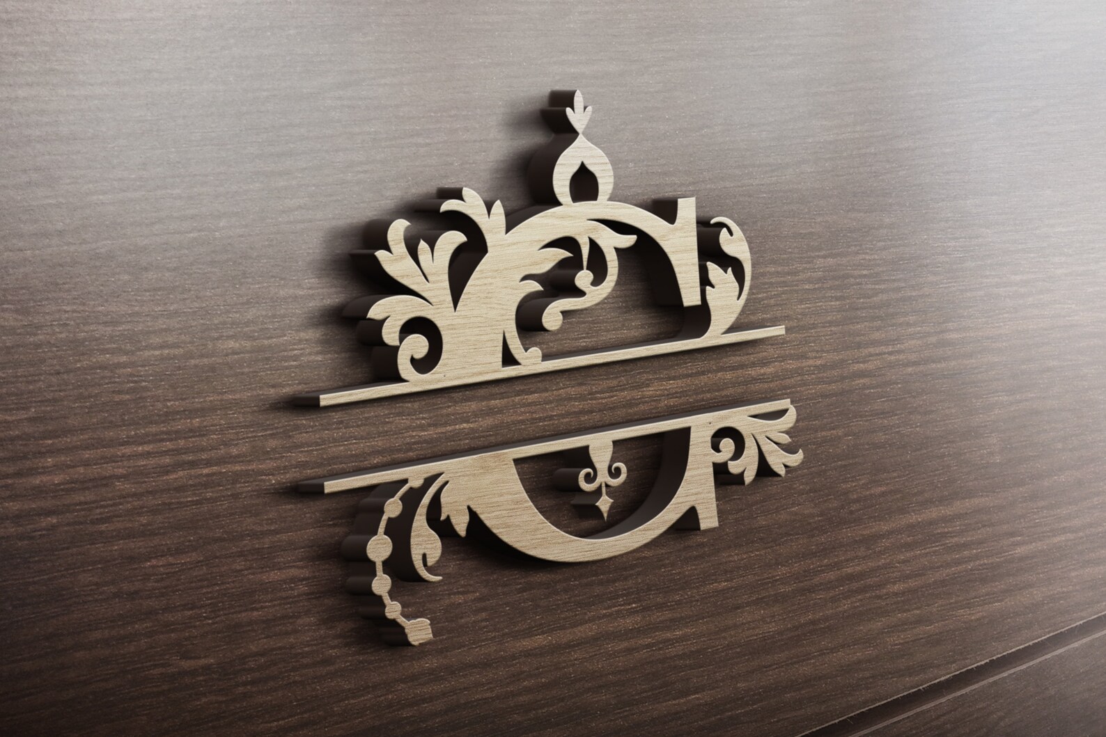 Split Monogram SVG Split Font Letter Svg Split Monogram - Etsy