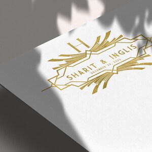 Art Deco Wedding Logo, Great Gatsby Wedding Monogram, Art Deco Wedding ...