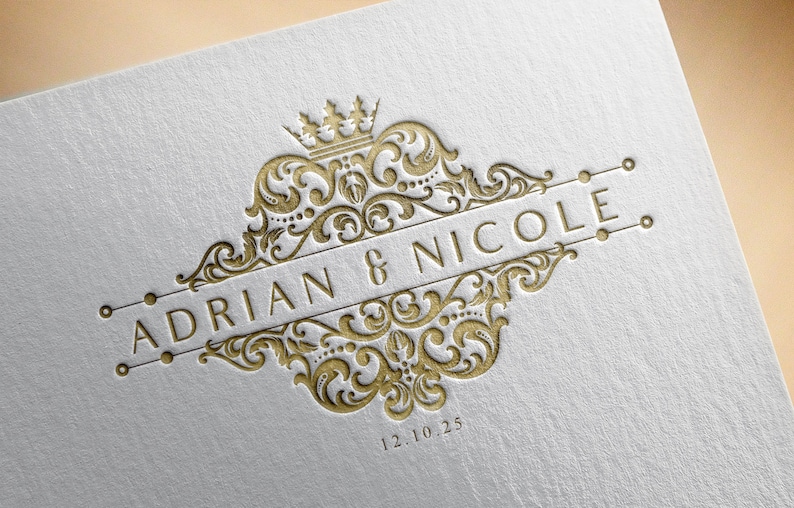 Elegant Wedding Logo Design Unique Wedding Logo Frames Logo - Etsy