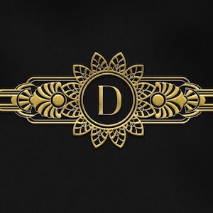 Art Deco Wedding Logo, Great Gatsby Wedding Monogram, Art Deco Wedding ...