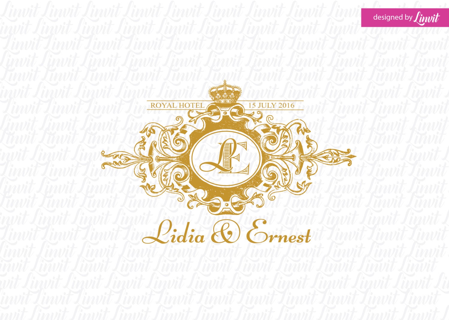 Royal Wedding Logo Design
