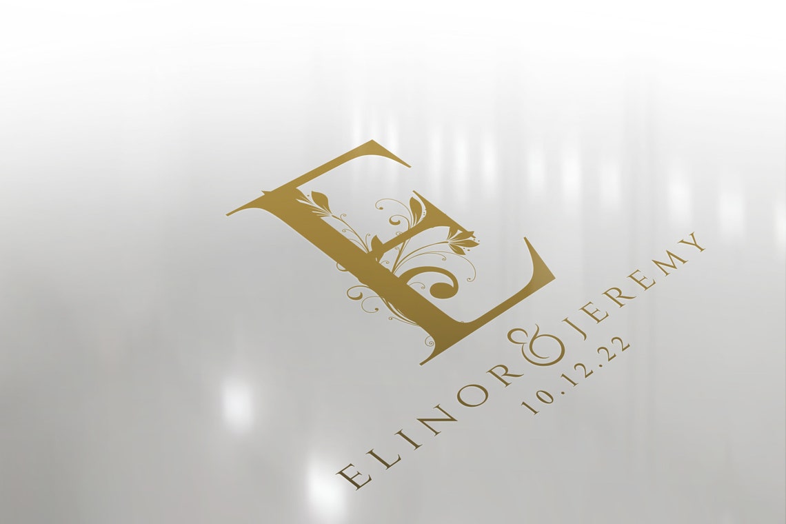 Initial Svg Wedding Initial Wedding Initials Monogram Fonts - Etsy