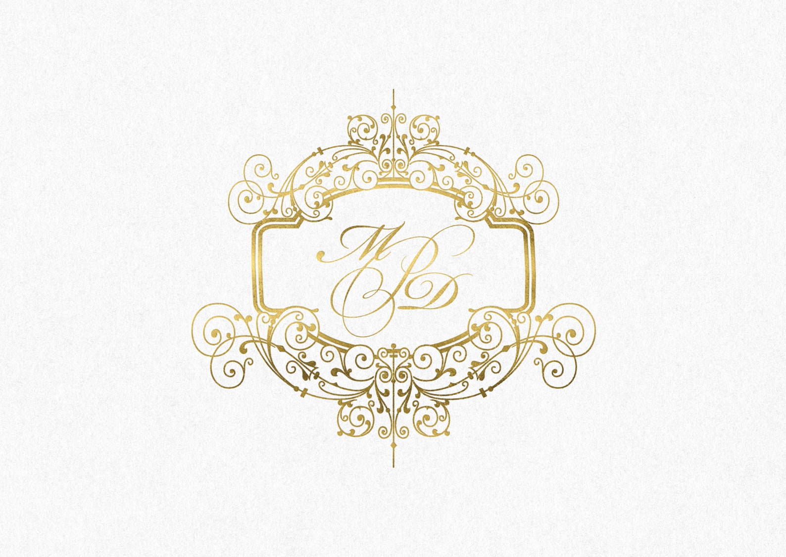 Infinity Wedding Monogram SVG, Editable Elegant Crest (PNG, PDF) - Etsy