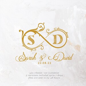 Wedding Monogram Svg for Acrylic Wedding Invitations and Unique Wedding ...