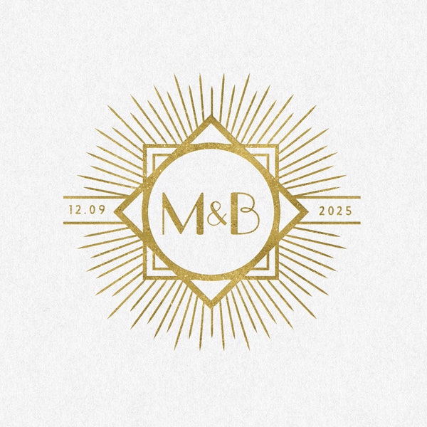 Gatsby Monogram - Etsy