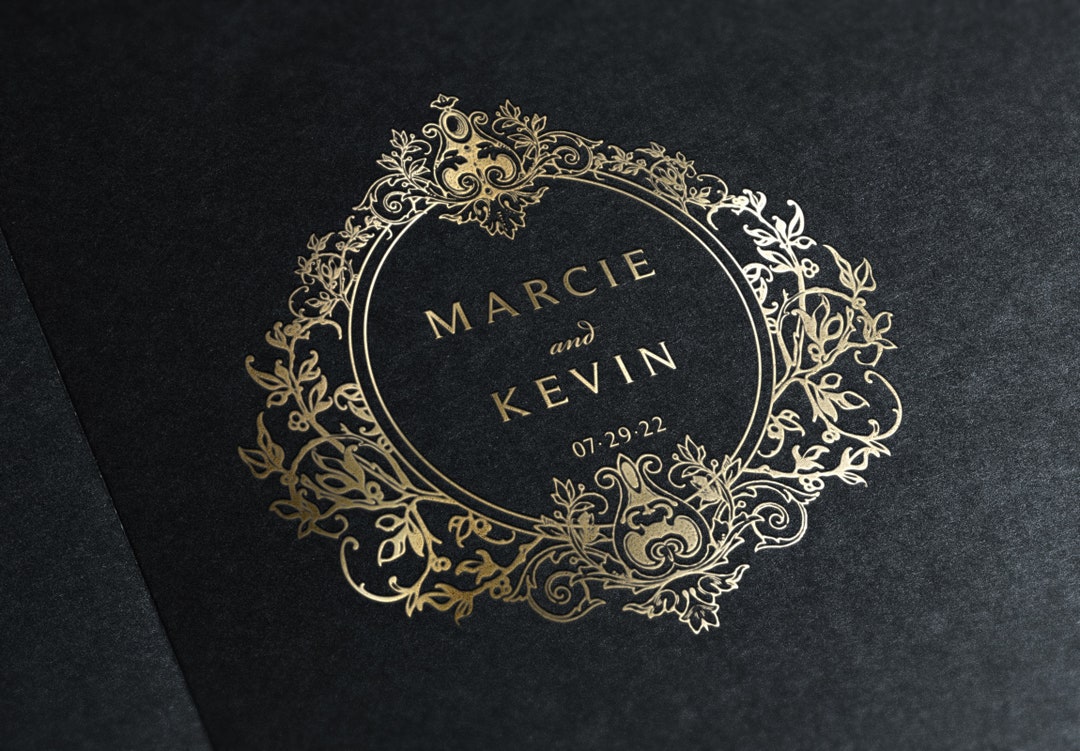 Wedding Logo Vintage Logo Vintage Monogram Wedding Design - Etsy