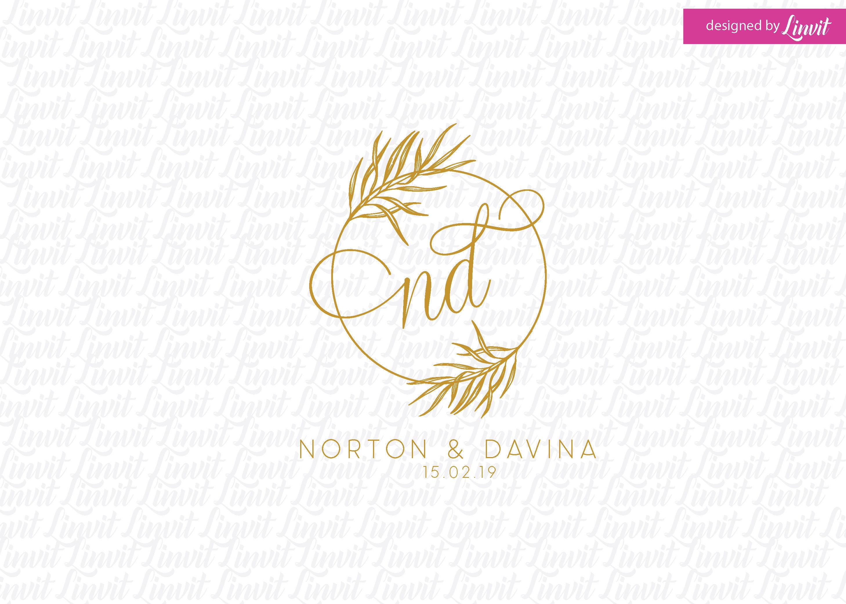 Wedding Logo, Wedding Logo Design, Custom Wedding Logo, Wedding ...