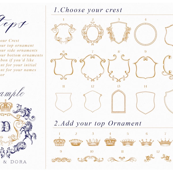 Wedding Crest - Etsy