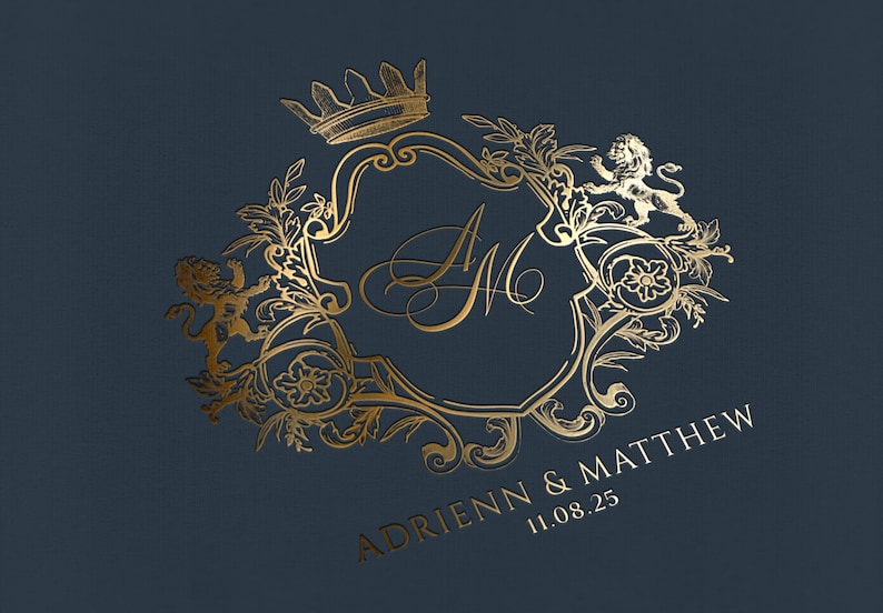 Royal Logo Crown Logo Royal Wedding Logo Wedding Emblem - Etsy UK