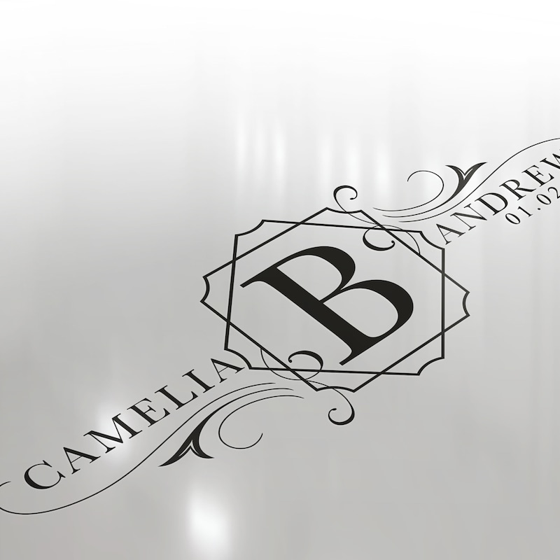 Modern Monogram - Etsy