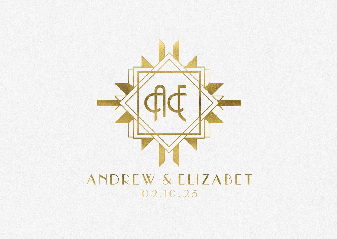 Modern Art Deco Logo Design for Large Art Deco Prints Minimalist ...