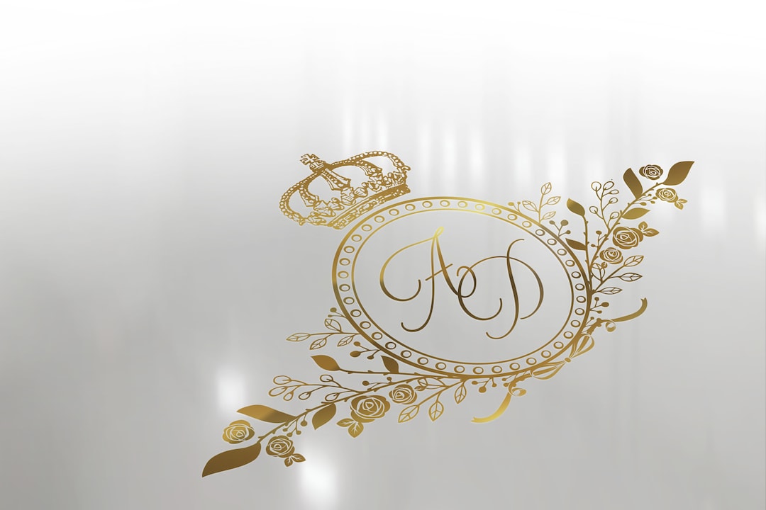 Leafy Wedding Monogram Crest for Acrylic Wedding Invitations and ...