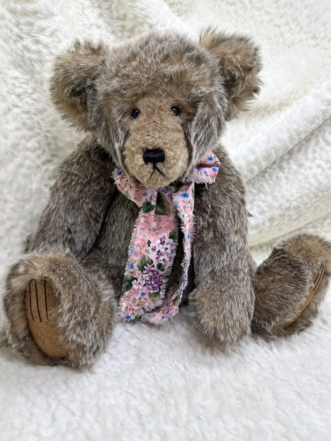 Molly 22in/56cm Large Faux Fur Artist Teddy Bear by Patricia Bruce - Etsy