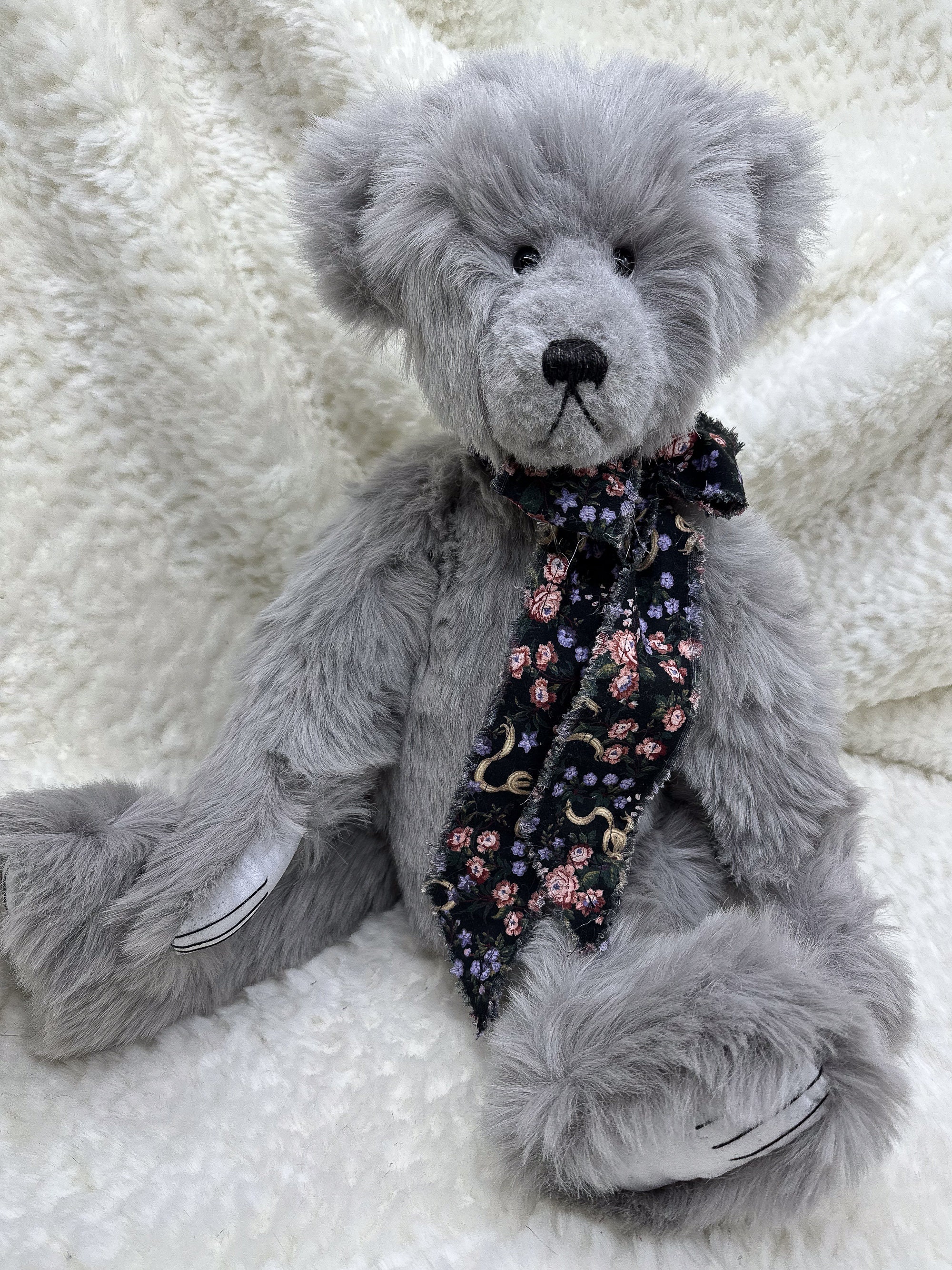 Ashley 22in/56cm Large Faux Fur Artist Teddy Bear by Patricia Bruce - Etsy