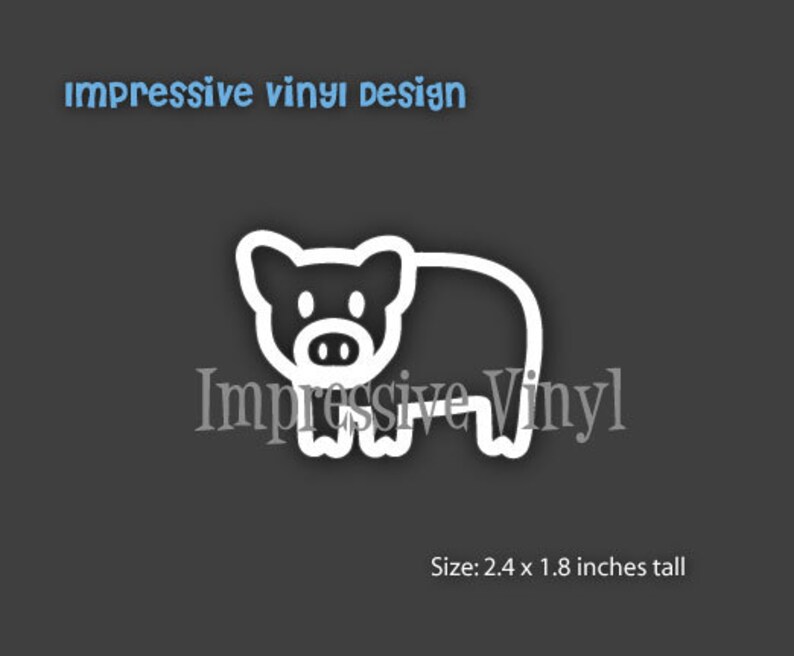 Stick Family Custom Vinyl Pig Decal Sticker for Car Truck Van - Etsy