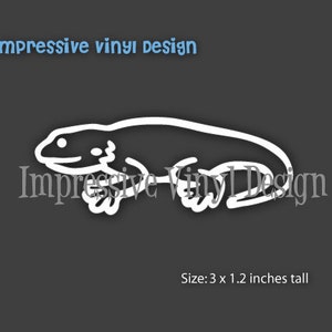 Stick Family Custom Black or White Beaded Dragon Lizard Vinyl Decal ...