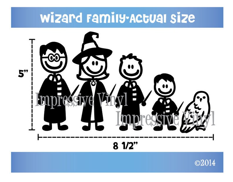 Stick Family Custom Vinyl Pet Wizard Decal Sticker Truck Car - Etsy
