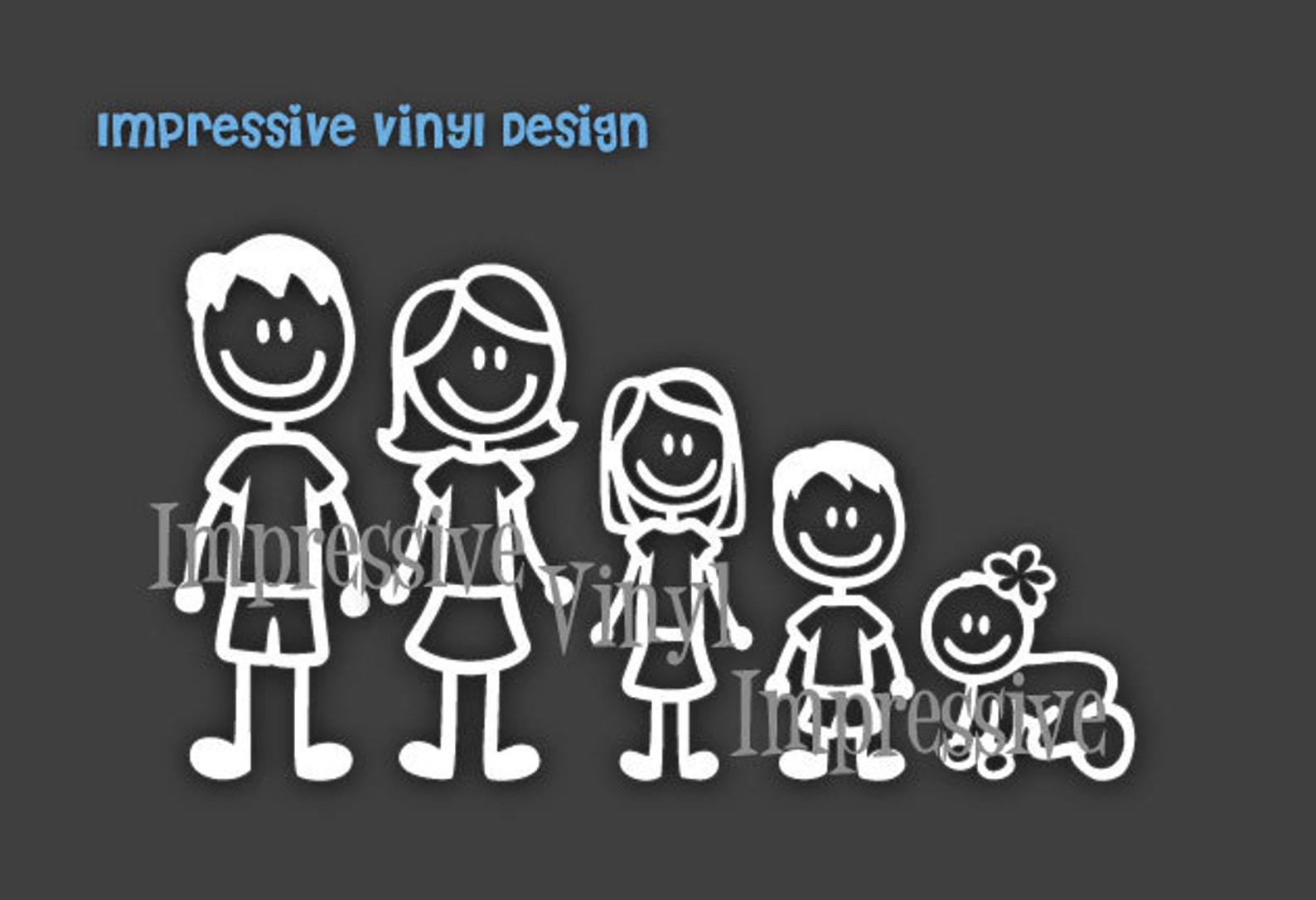 Vinyl Decal Basic Stick Family Custom Sticker Car Vehicle - Etsy