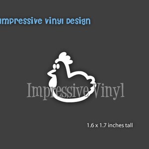 Stick Family Custom Black or White Chicken Vinyl Decal Sticker Laptop ...