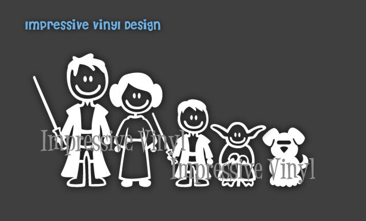 Stick Family Custom Galexy Vinyl Decal Sticker Auto Truck Car - Etsy