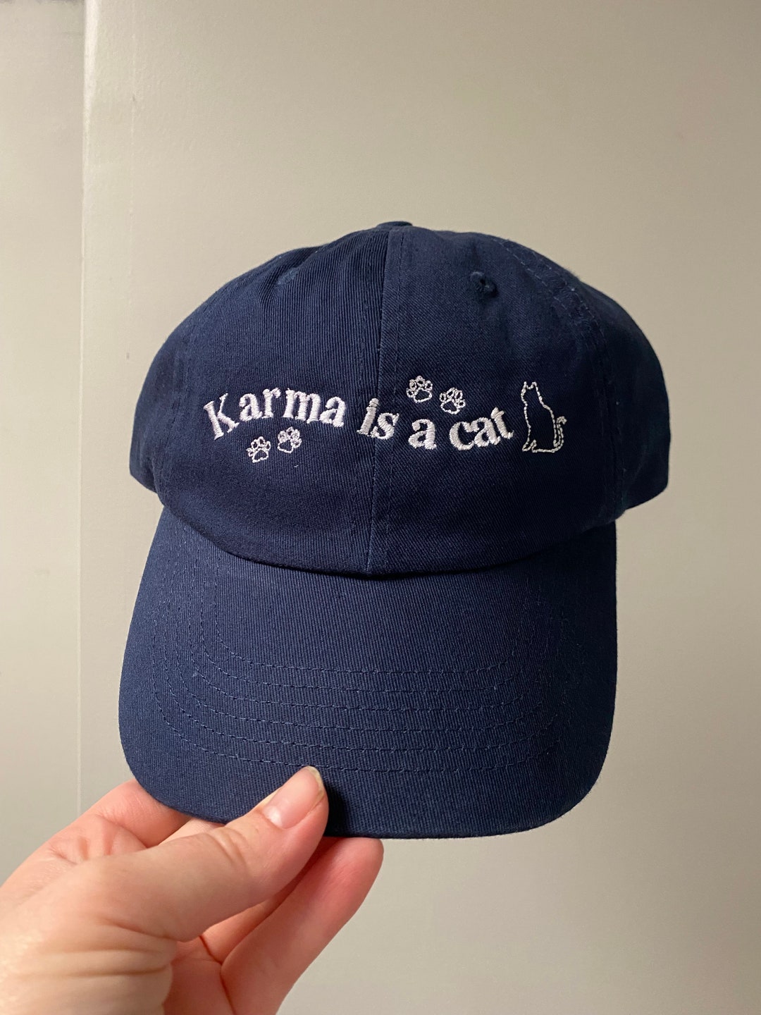 Karma is a Cat, Taylor Swift, Swiftie Merch Relaxed Fit Hat - Etsy