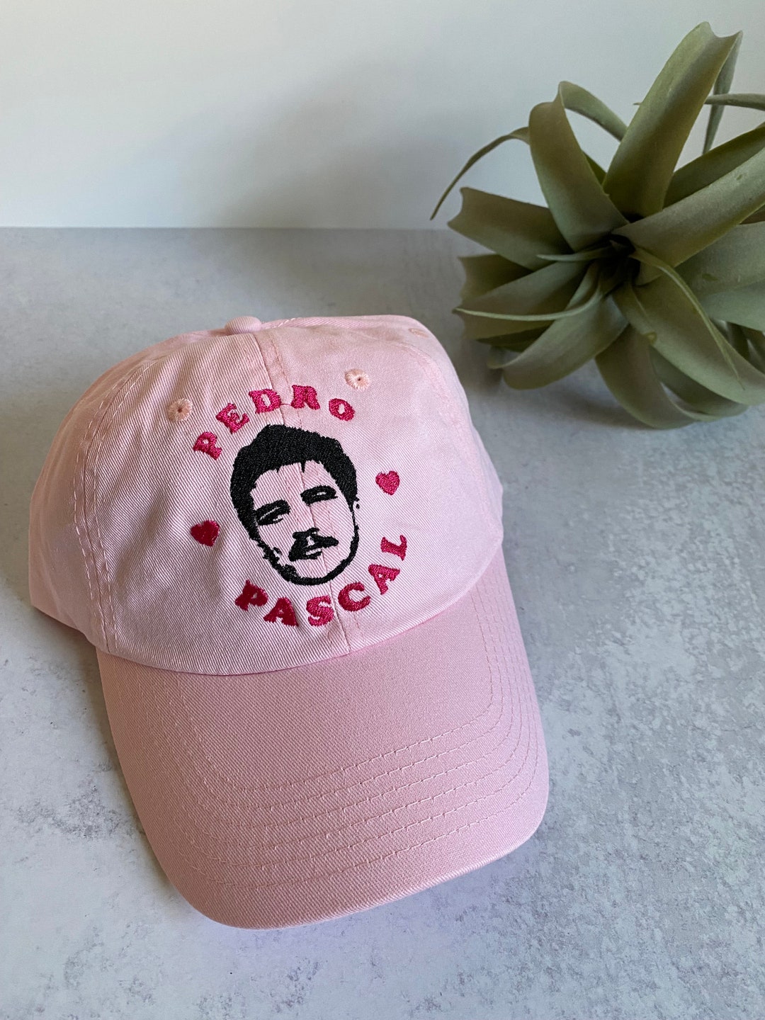 Pedro Pascal, Last of Us, Pink Relaxed Fit Dad Hat - Etsy