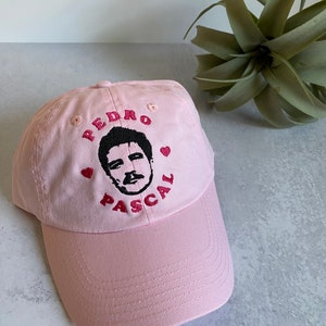 Pedro Pascal, Last of Us, Pink Relaxed Fit Dad Hat - Etsy