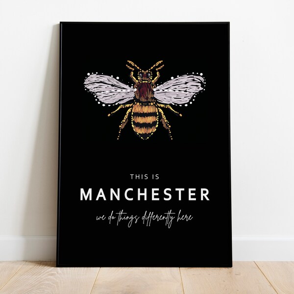 Manchester Print - Etsy UK