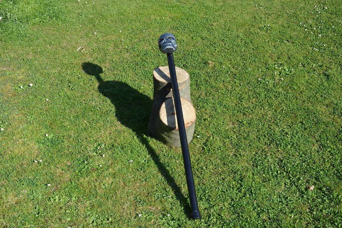 MADE TO ORDER* Walking Cane With Engraved Skull for Cosplay Larp ...