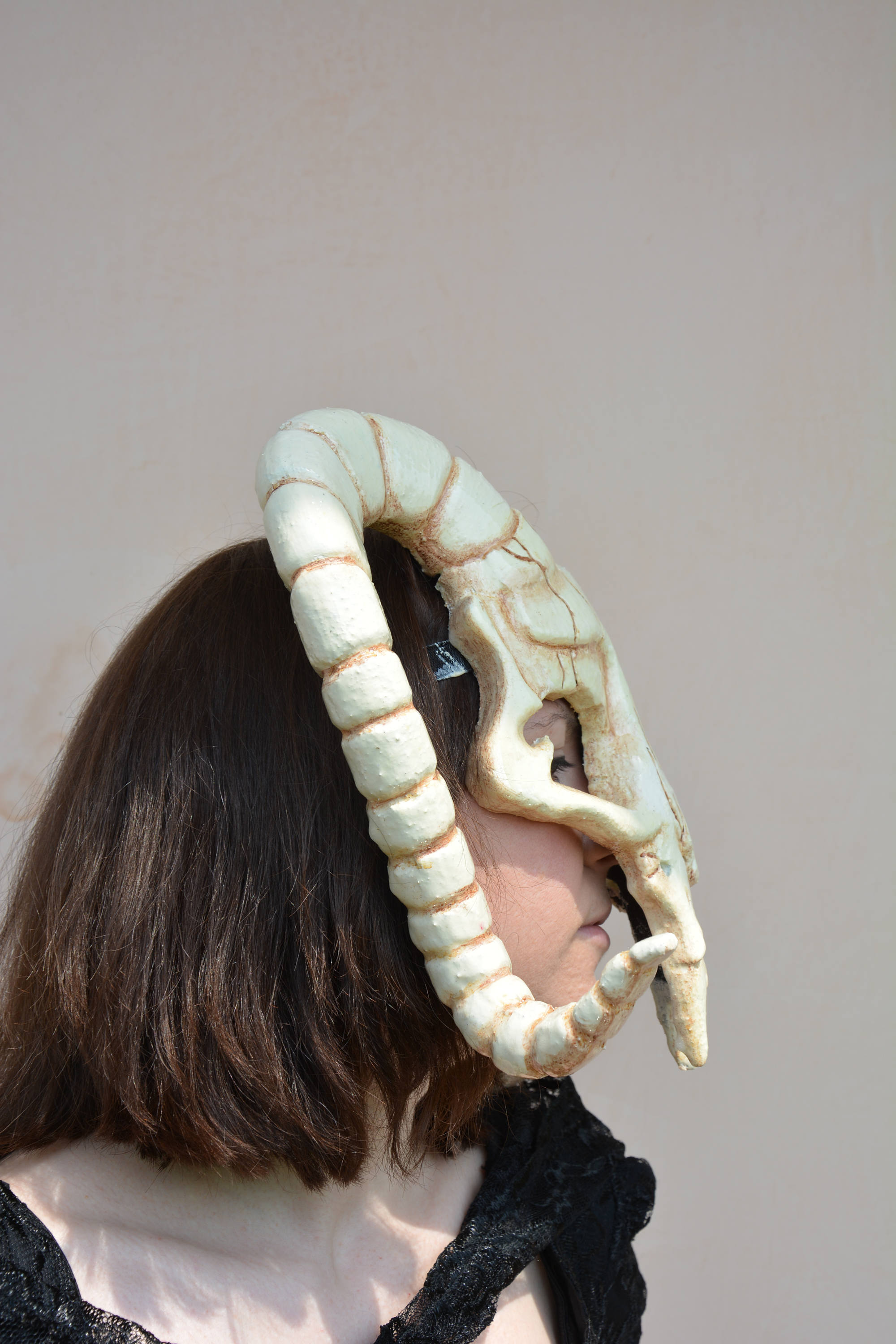 Goat Skull Mask for Cosplay Larp Halloween Bones Skeleton Fantasy ...