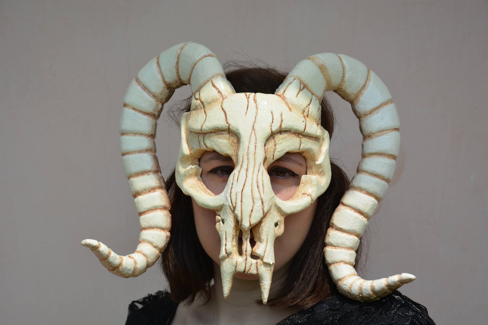 Goat Skull Mask for Cosplay Larp Halloween Bones Skeleton Fantasy ...