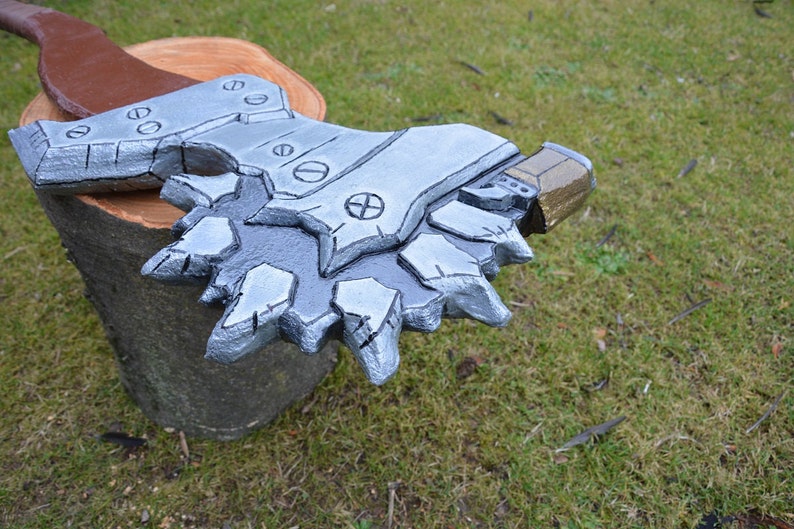 MADE TO ORDER Borderlands 2 Krieg Buzz Axe for cosplay larp | Etsy