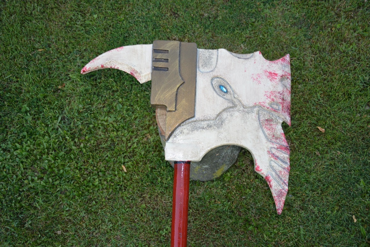 MADE TO ORDER Warhammer 40.000 Khorne Berserker Axe for Cosplay Larp ...