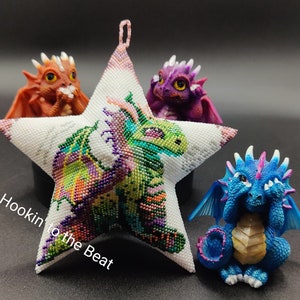3D Peyote Star - Mythos the Dragon - Digital Download (star Shown Made ...