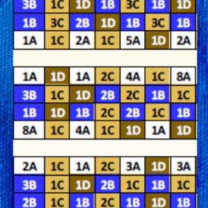 3D Peyote Star - Star of David - Mixed No. 1 (each Side of Star is ...