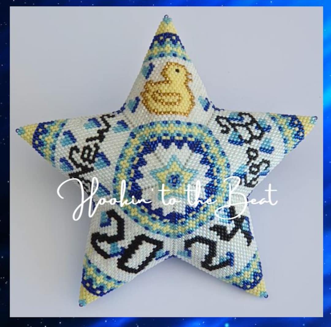 3D Peyote Star - 2024 New Baby / Duckie Star - Digital Download - Etsy