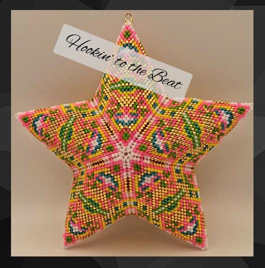 3D Peyote Star - Geom Delights Star 6 - Digital Download - Etsy