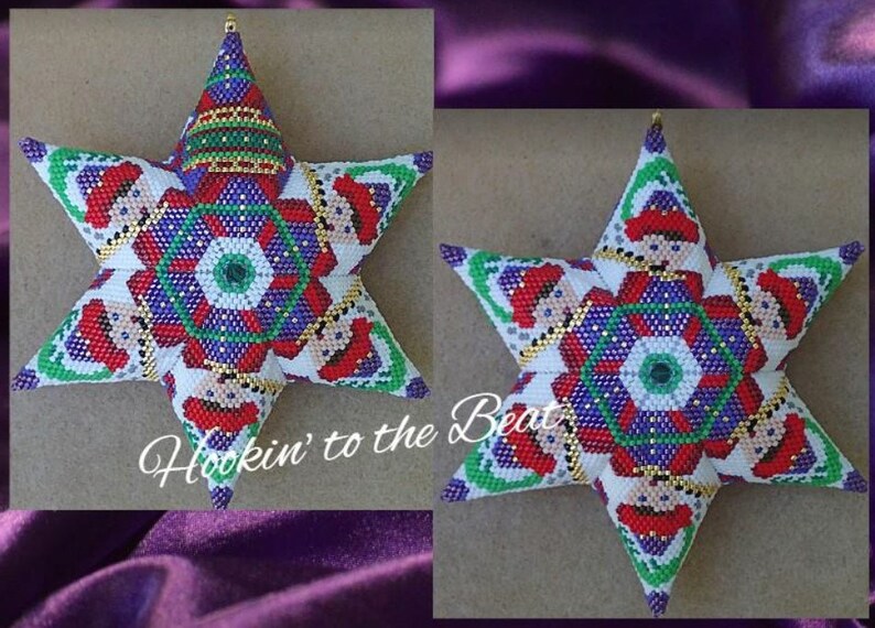 12 Days - Pipers Piping - 3D Peyote Star, Pod & Butterfly Set - Digital ...