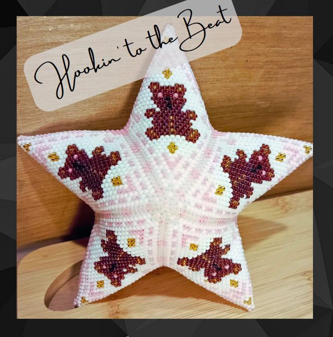 3D Peyote Star - Teddy (pink) - Digital Download - Etsy